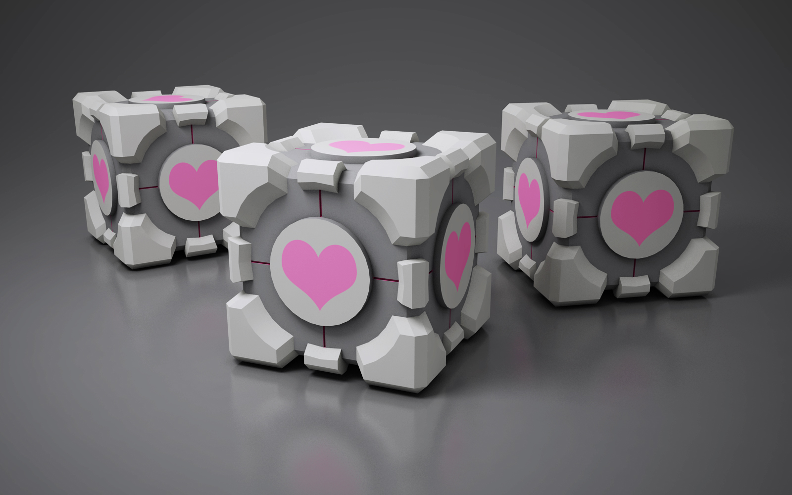 companion cube by SaphireNishi on DeviantArt