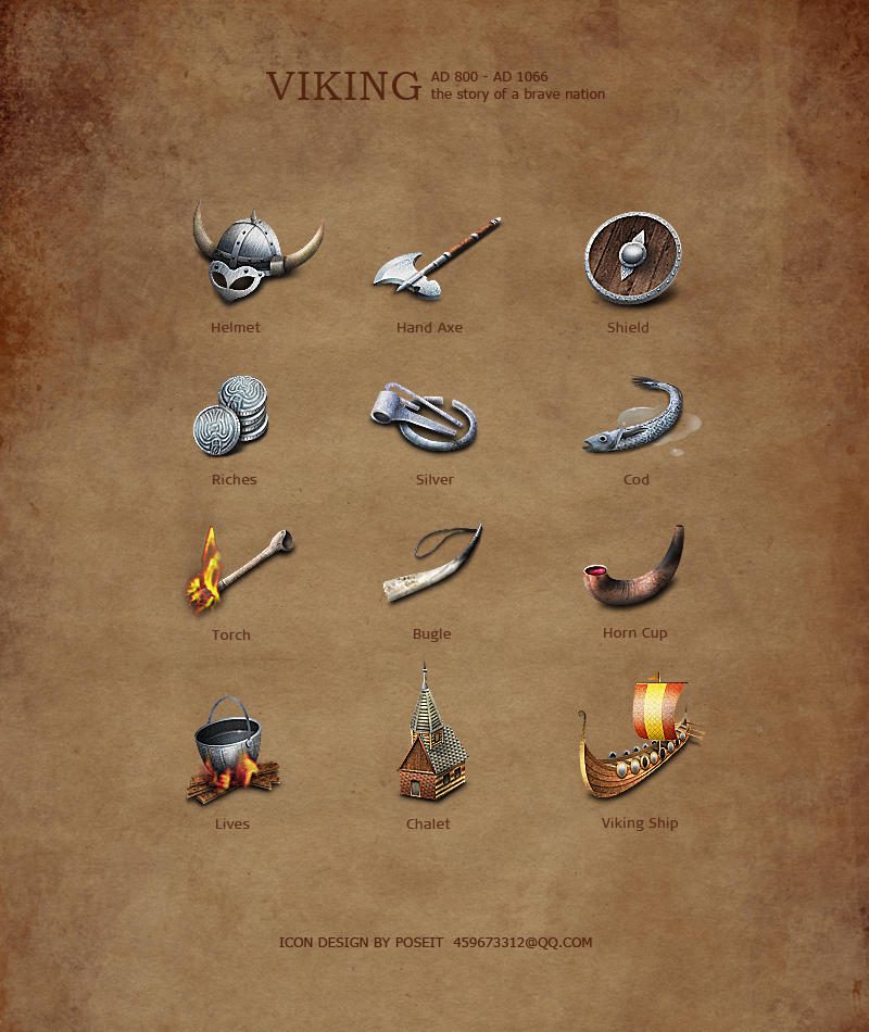 VIKING-ICONS-Complete Version by poseit on DeviantArt
