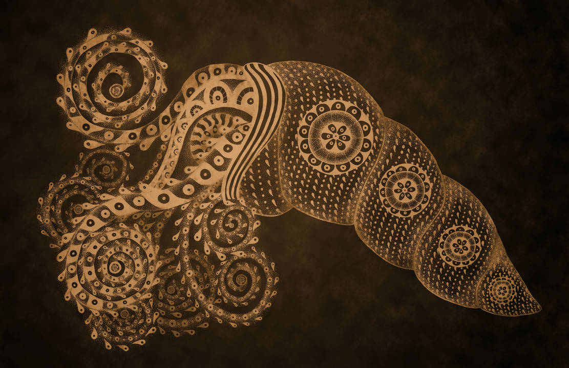 BRONZE-prehistoric squid creature by caw27 on DeviantArt