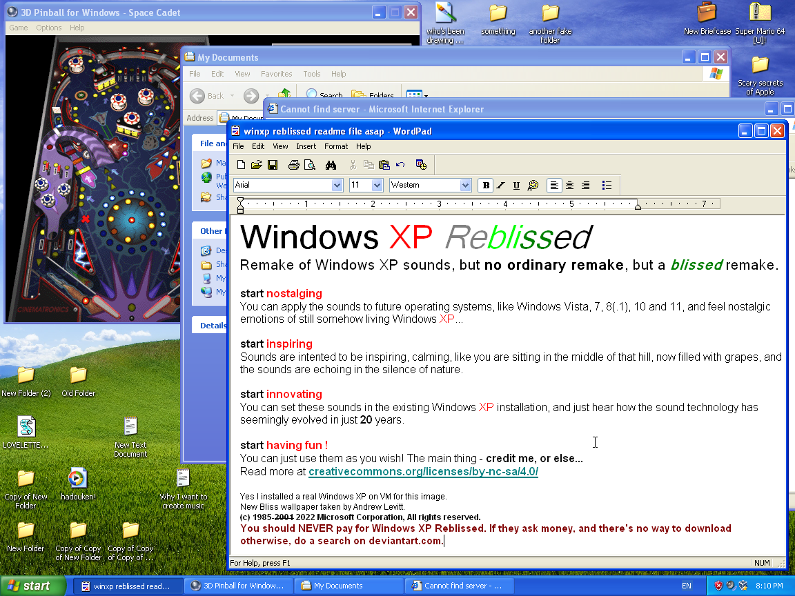 Windows XP Reblissed by VyaCHACHsel on DeviantArt