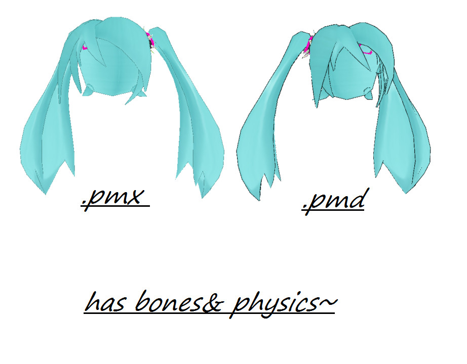 chibi miku's hair -DL- by RageXYZ on DeviantArt