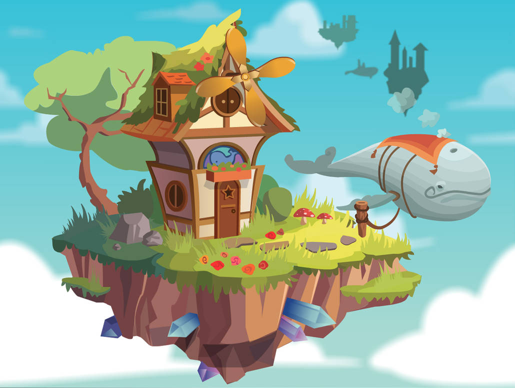 Interactive Floating Island by AquaJ on DeviantArt