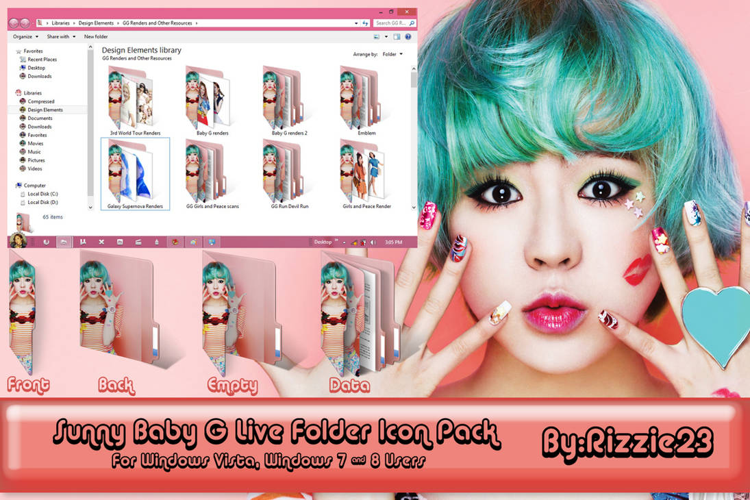 Sunny Baby G Live Folder Icon Pack by Rizzie23 on DeviantArt