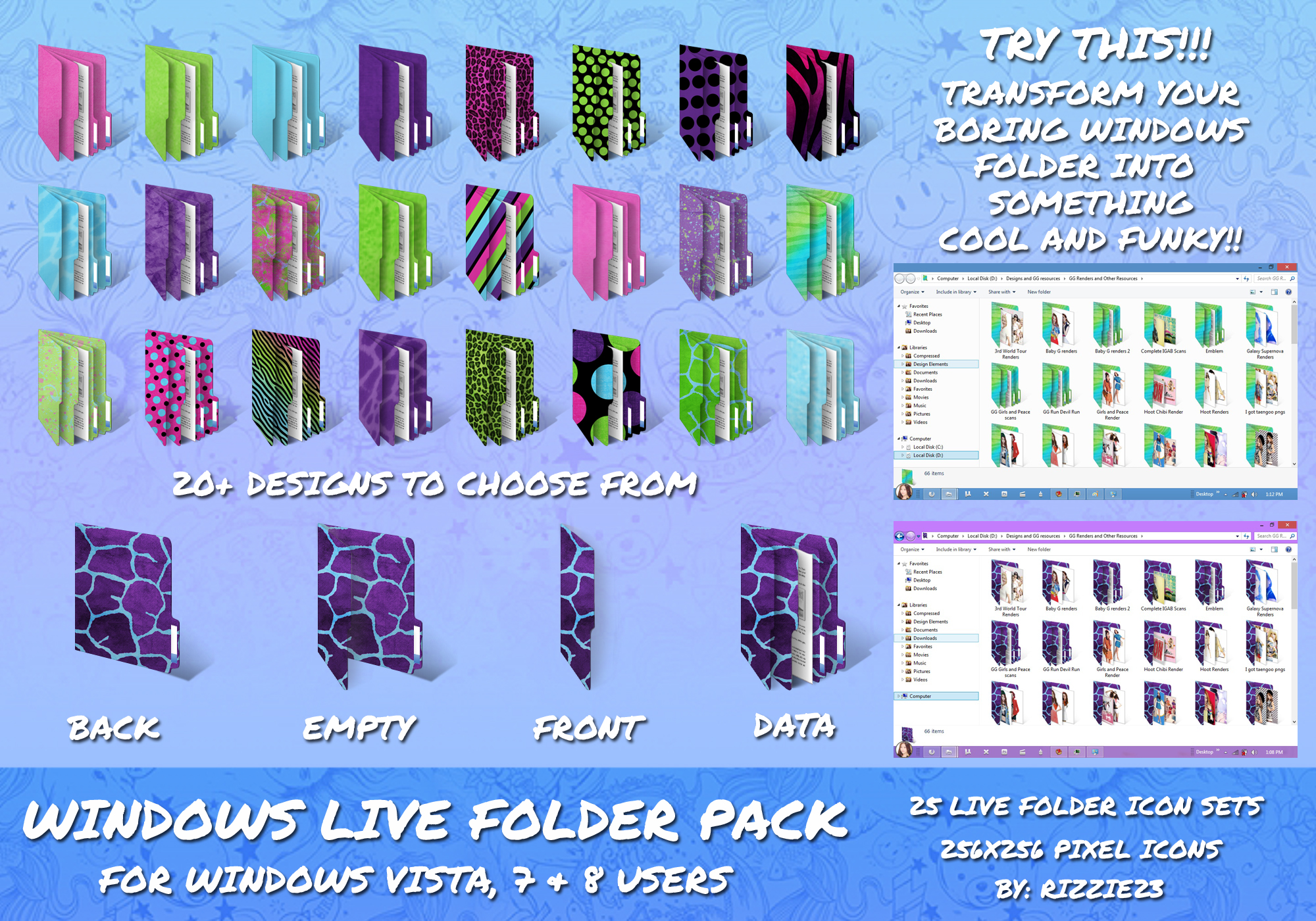 Windows Live Folder Mega Icon Pack by Rizzie23 on DeviantArt