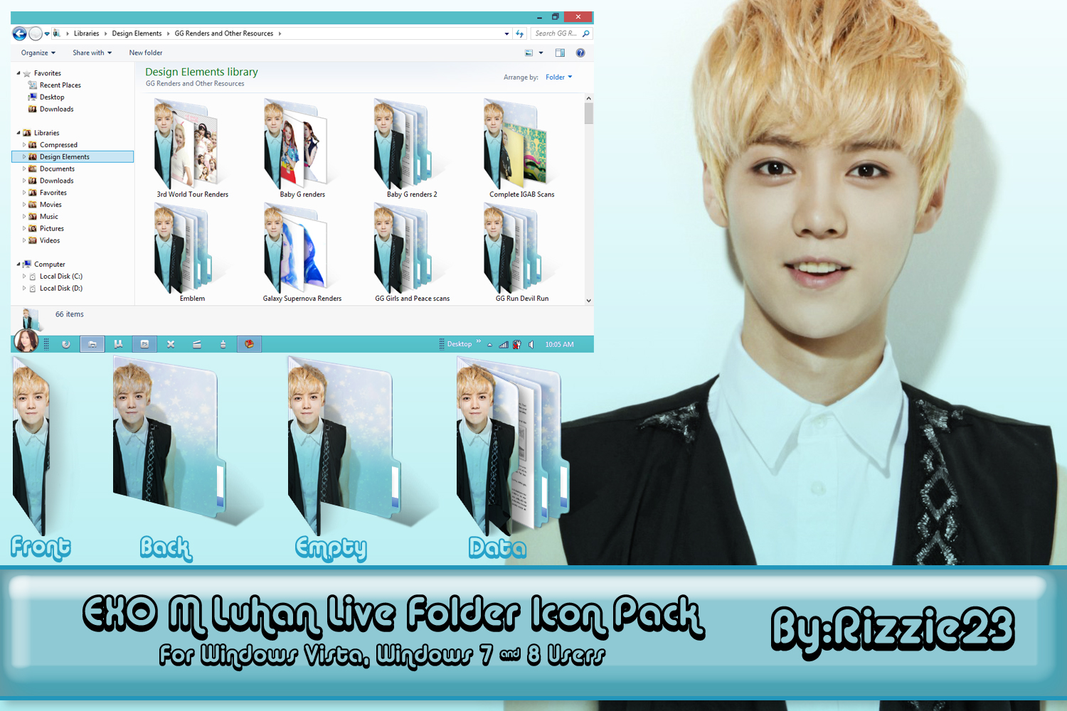 Exo M Luhan Live Folder Icon Pack by Rizzie23 on DeviantArt