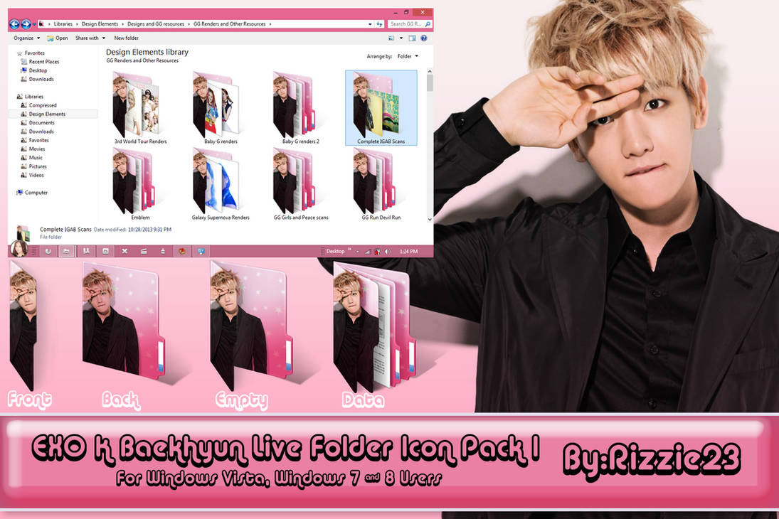 EXO K Baekhyun Live Folder Icon Pack 1 by Rizzie23 on DeviantArt
