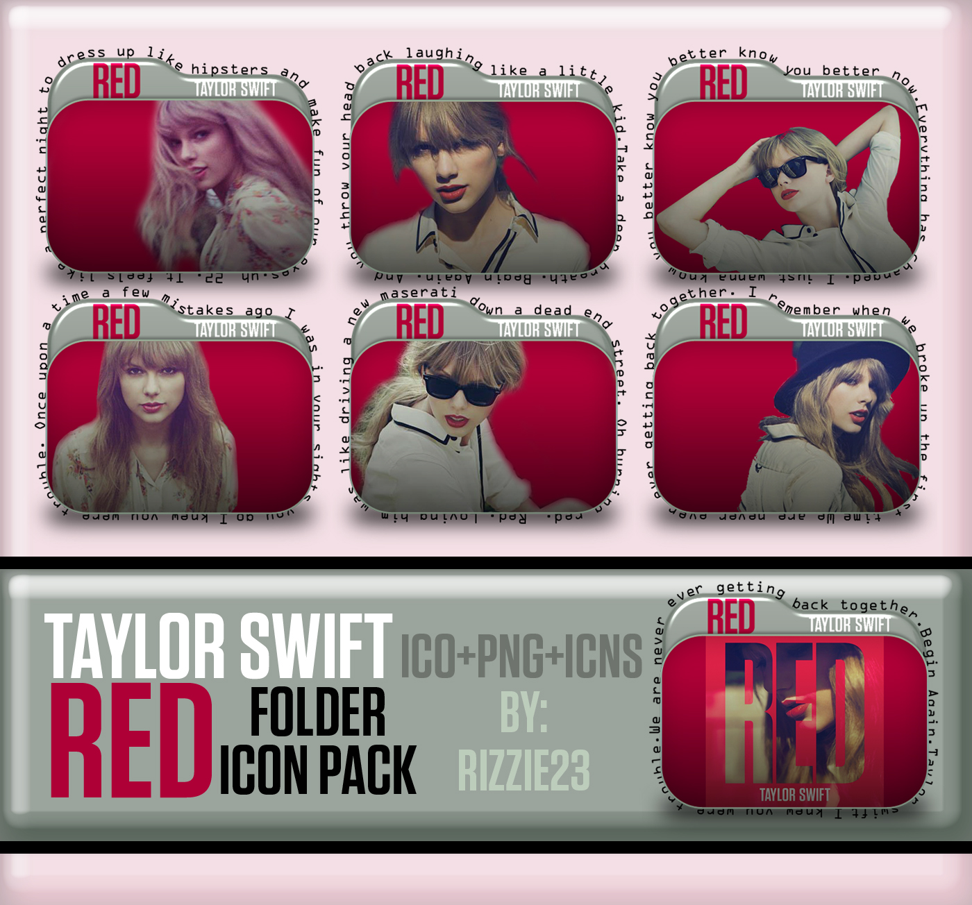 Red Folder Icon Sets