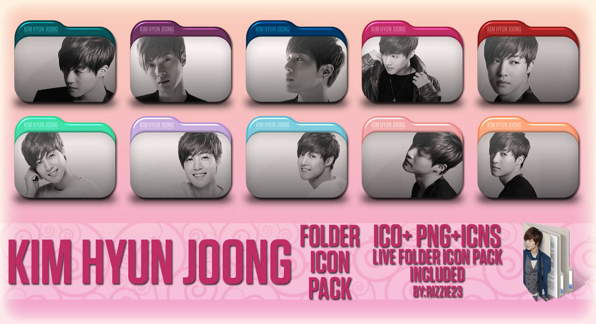 Kim Hyun Joong Folder Icon Pack by Rizzie23 on DeviantArt
