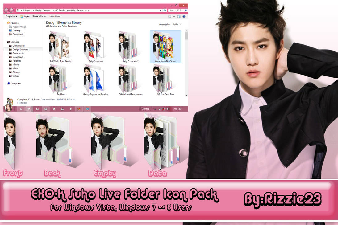 Suho Live Folder Icon Pack by Rizzie23 on DeviantArt