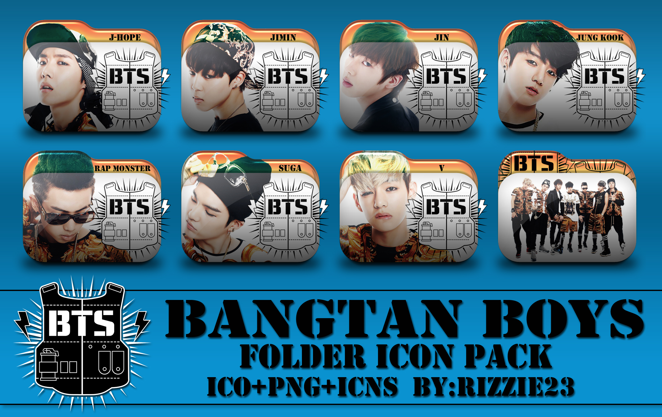 BTS Folder Icon Pack by Rizzie23 on DeviantArt