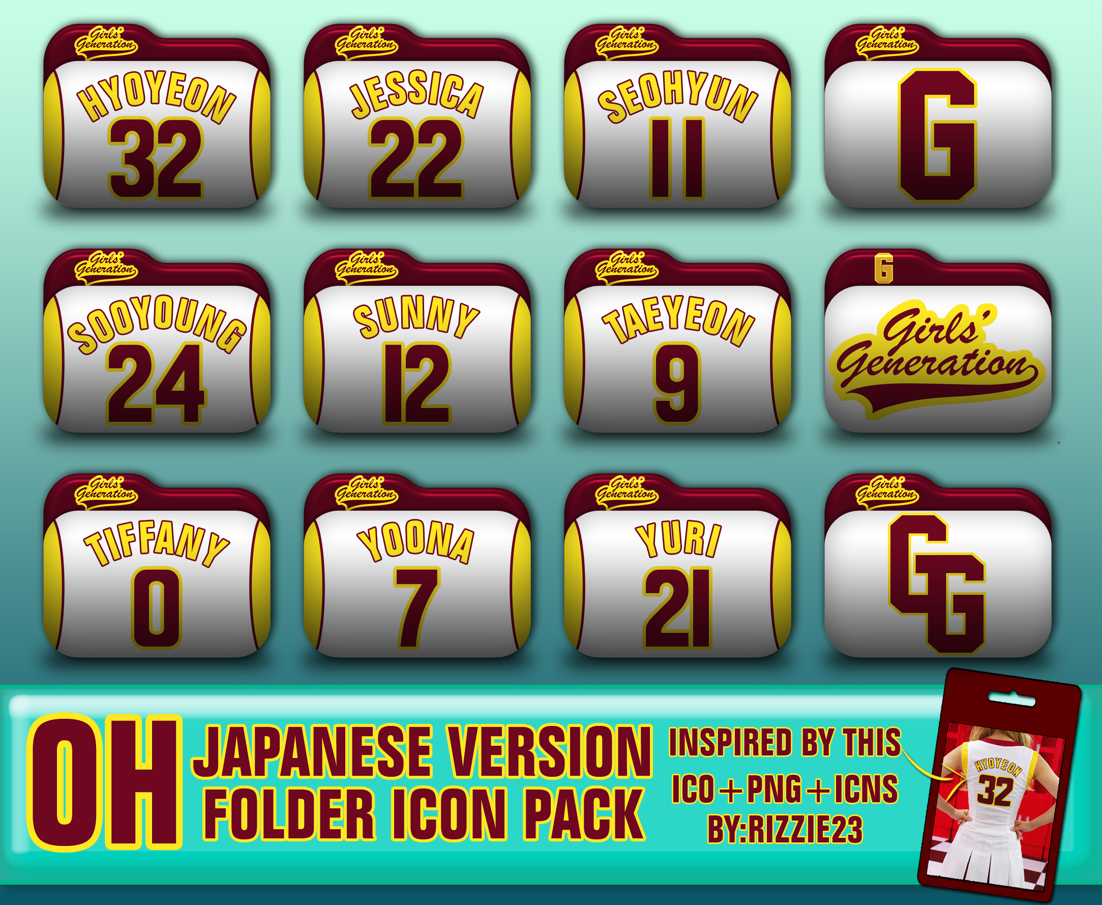 Oh Japanese Version Folder Icon Pack by Rizzie23 on DeviantArt