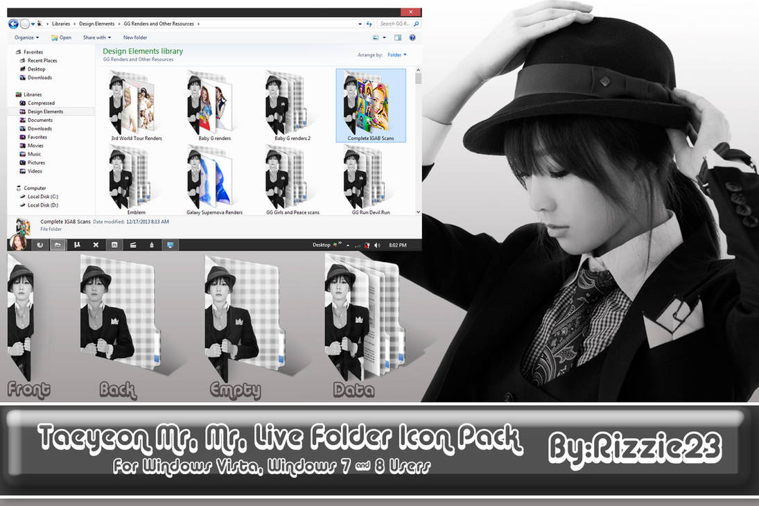 Taeyeon Mr.Mr. 2 Live Folder Icon Pack by Rizzie23 on DeviantArt