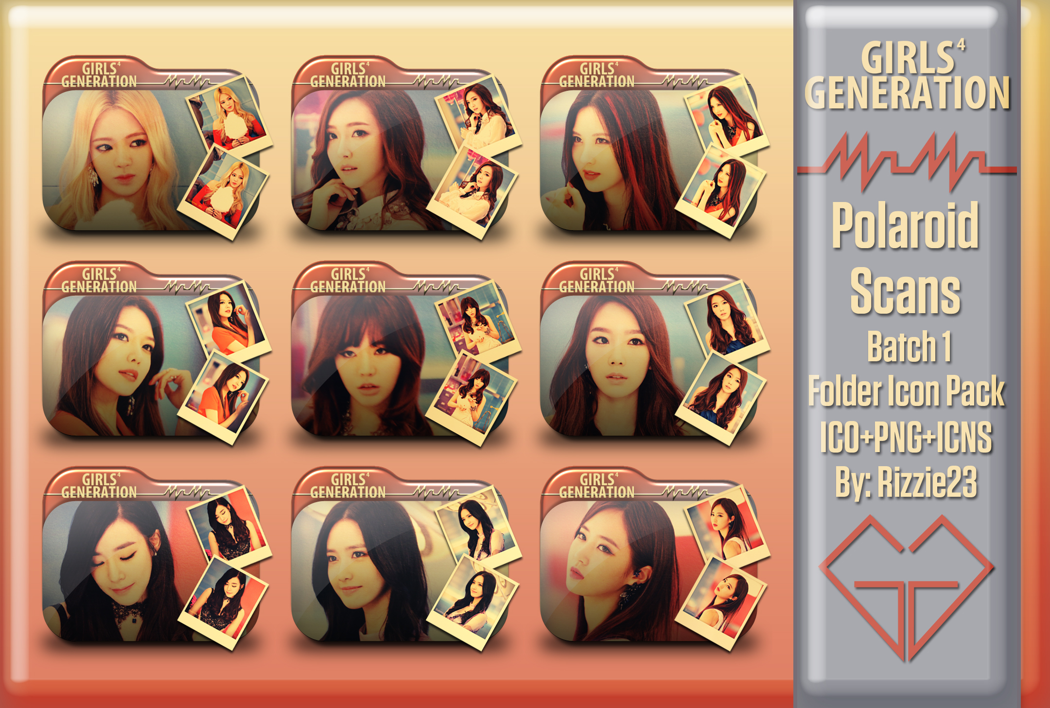 SNSD Mr. Mr. Polaroid Scans Folder Icon Pack 1 by Rizzie23 on DeviantArt