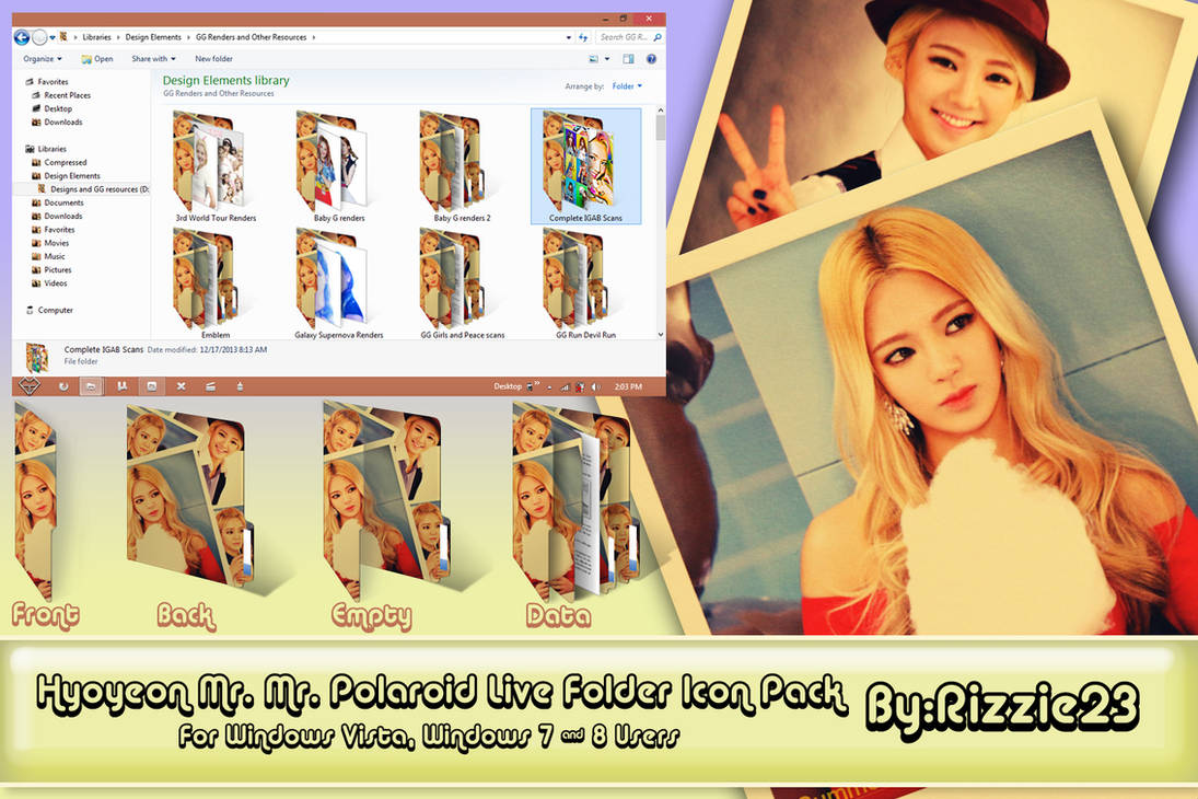 Hyoyeon Mr. Mr. Polaroid Live Folder Icon Pack by Rizzie23 on DeviantArt
