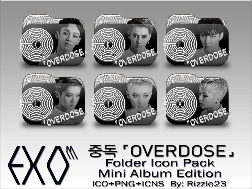 EXO M Overdose Mini Album Edition Folder Icon by Rizzie23 on DeviantArt