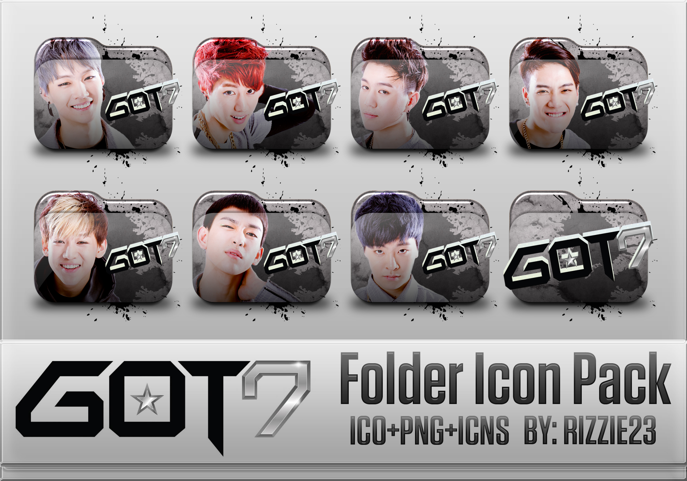 Got7 Folder Icon Pack by Rizzie23 on DeviantArt