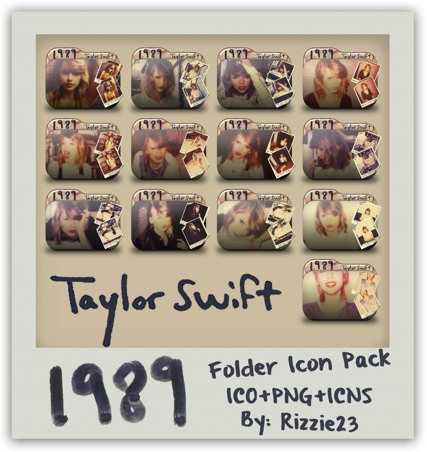 Taylor Swift 1989 Folder Icon Pack by Rizzie23 on DeviantArt