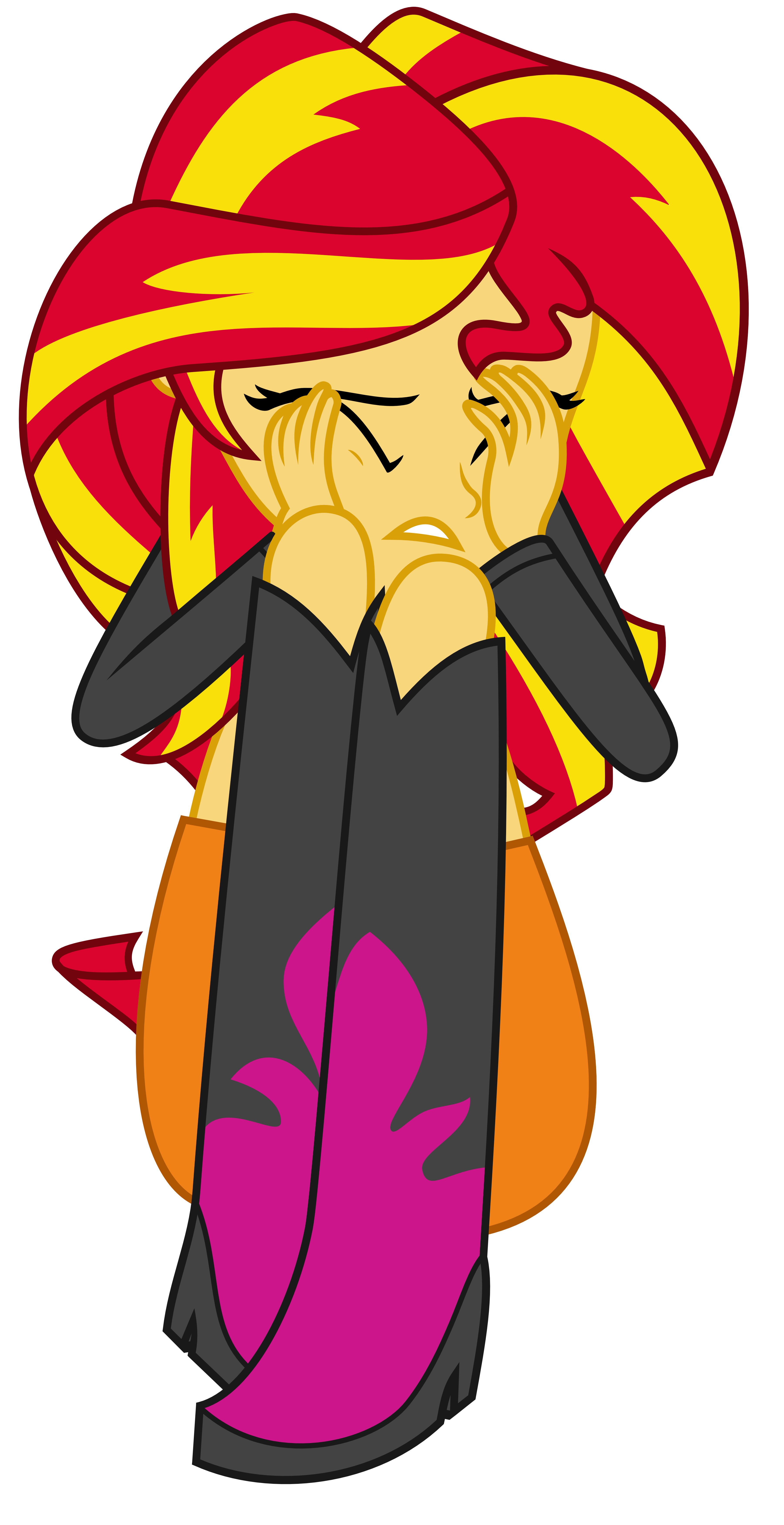 Sunset Shimmer in Rainbow Rocks (SVG) by S-Guri on DeviantArt
