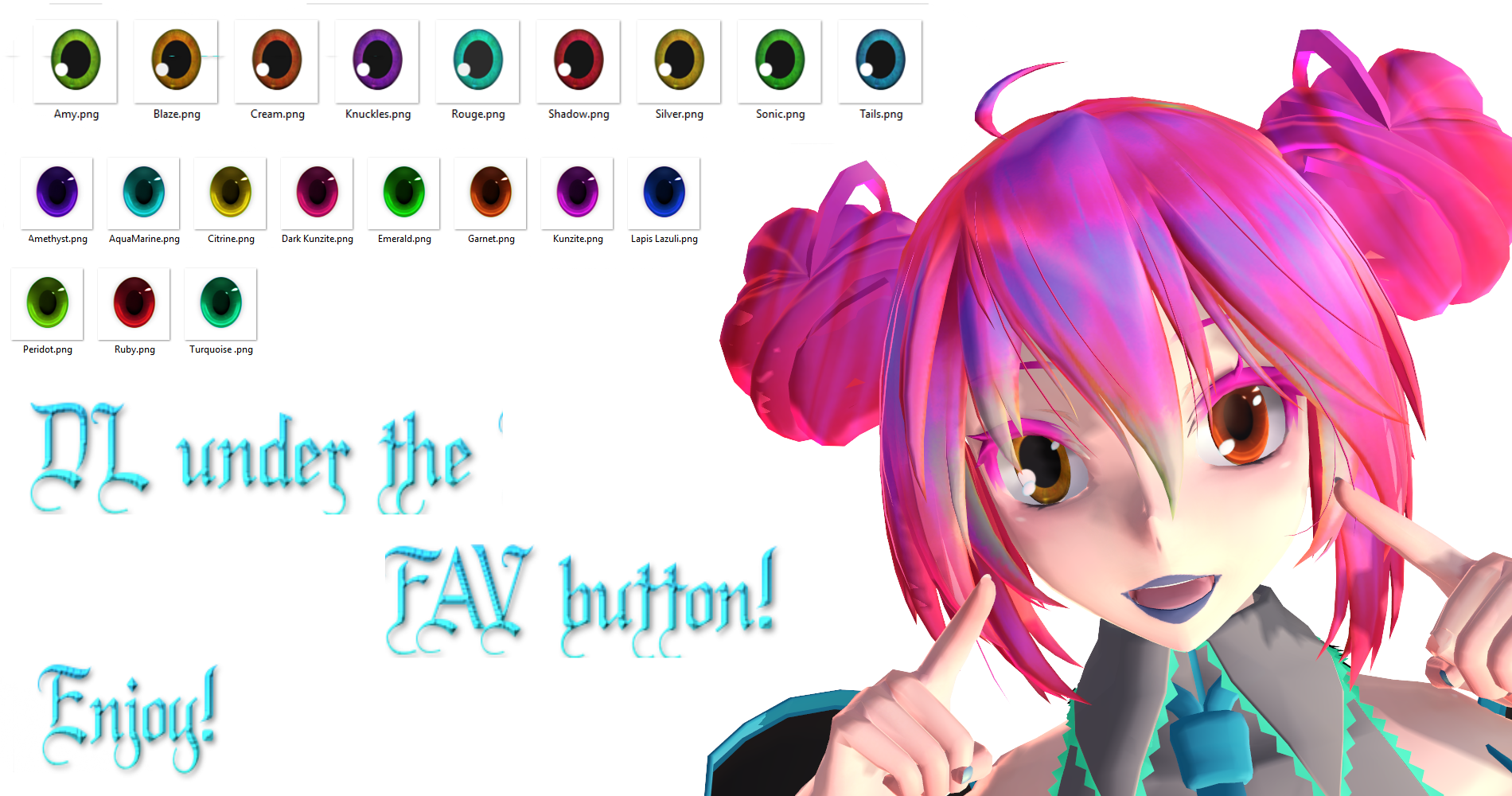 Sonic MMD EYE Pack +DL by Rosanaka on DeviantArt