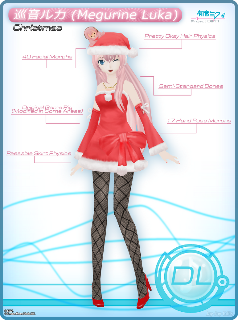 Project Diva Christmas (Luka) DL by Jay-Jay-Edits on DeviantArt