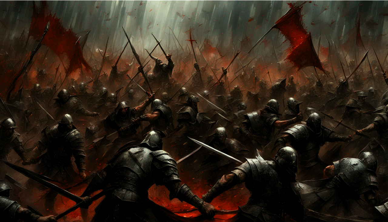 The Chaotic and Fierce Battle (Dramatic Version) by hi0there0my0friendd ...