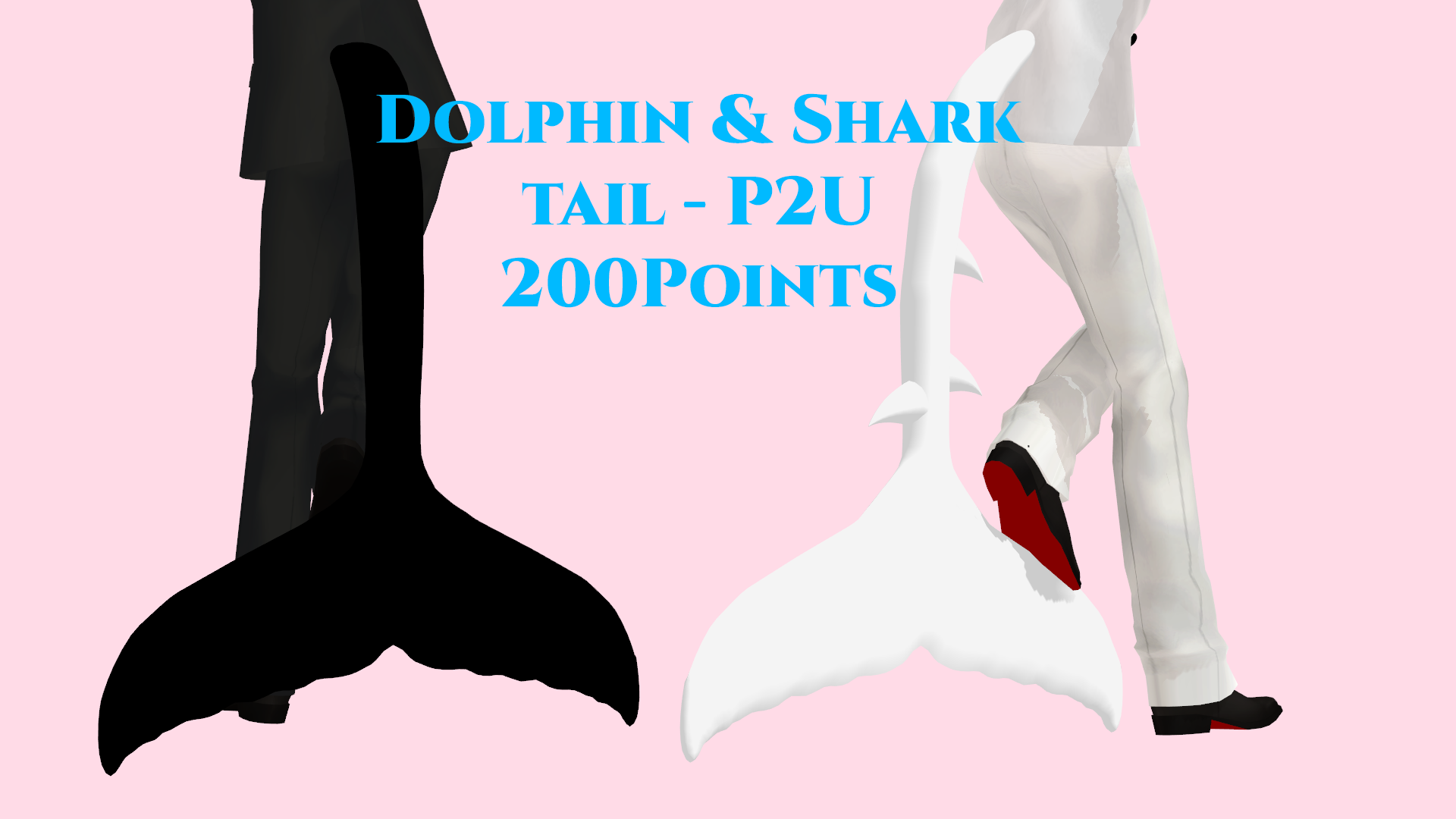 [MMD] Shark and Dolphin Tail - P2U by AnaRosaSam on DeviantArt