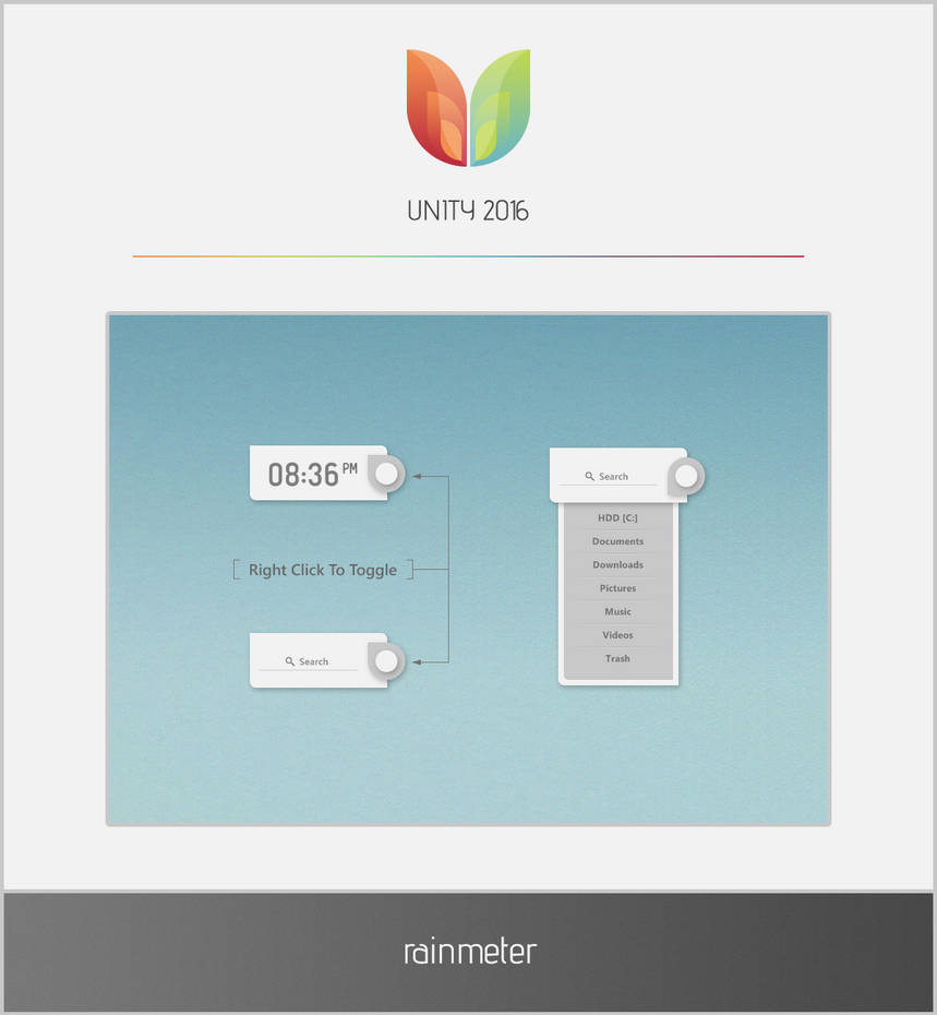 UNITY 2016 - Rainmeter by esnooze on DeviantArt