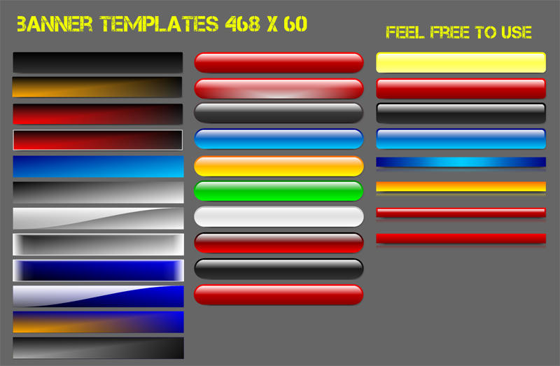 banner templates 468 x 60 by Remes58 on DeviantArt