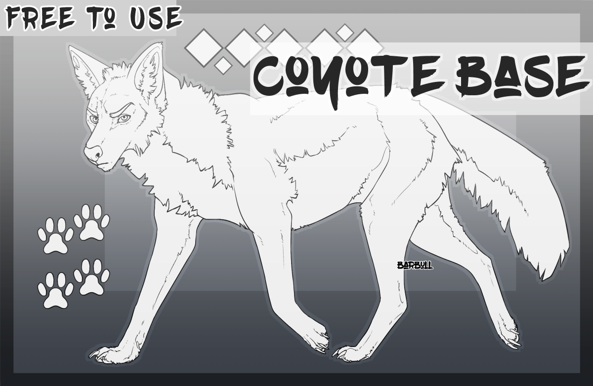 Coyote Base - Now F2U! by Barbull on DeviantArt