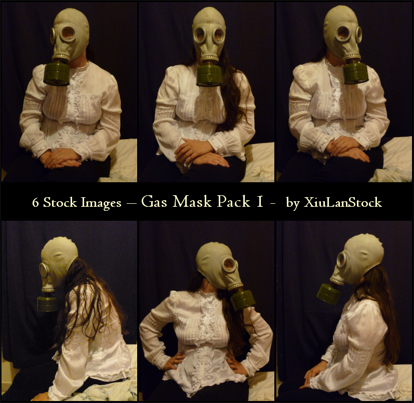 Gas Mask Portrait - Pack 01 by XiuLanStock on DeviantArt