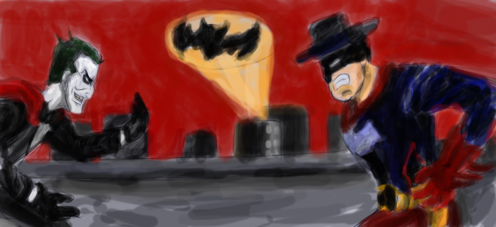 Red Hood vs. Cowboy Batman by XbinaryBrwnfanartist on DeviantArt