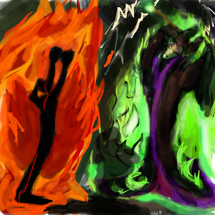 Maleficent vs. Father - Round 1 by XbinaryBrwnfanartist on DeviantArt