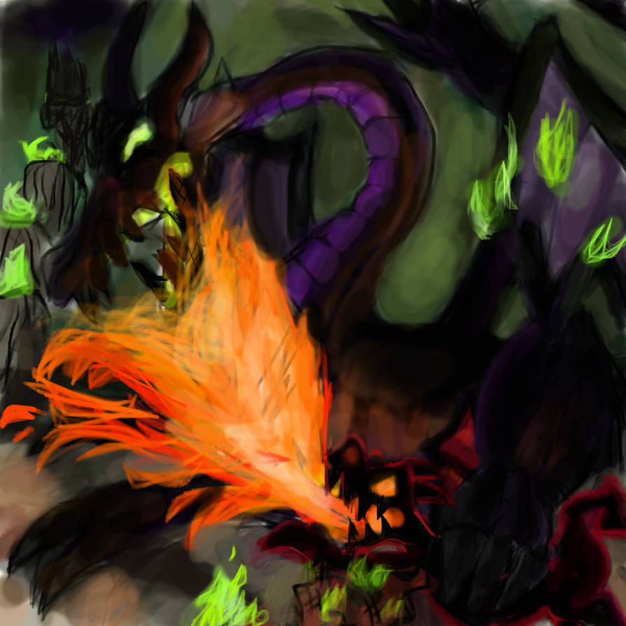 Father vs. Maleficent - Round 2 by XbinaryBrwnfanartist on DeviantArt
