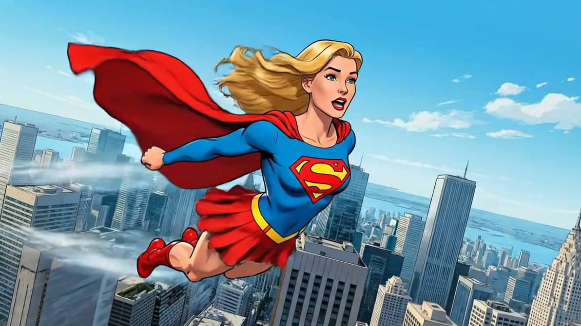 Supergirl Flying Through the City by justnorm on DeviantArt