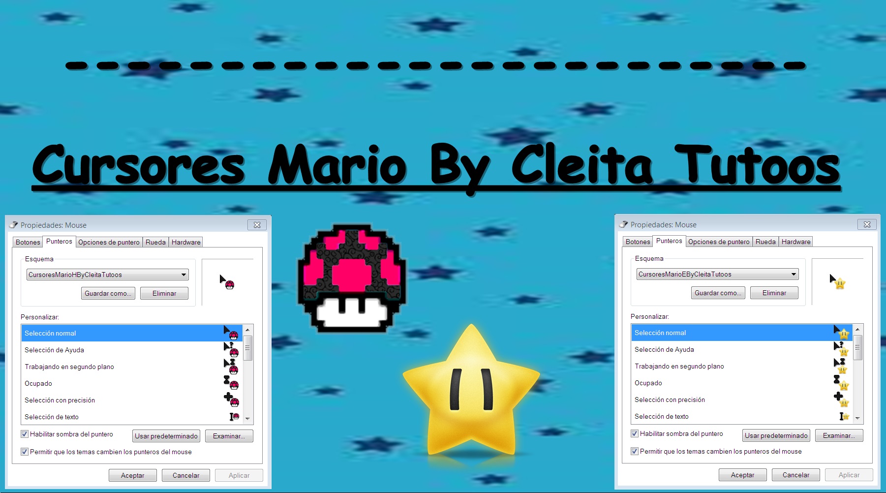 Pack Cursores Mario By Cleita Tutoos by CleitaTutoos on DeviantArt