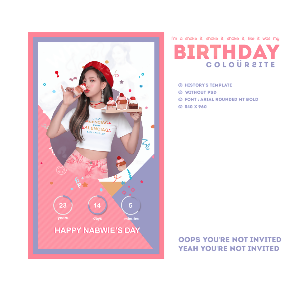 template #02 birthday by coloursite by c0loursite on DeviantArt