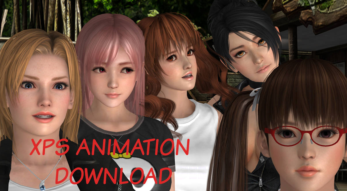 Hair, Blinking and Eye animation for XPS models by armorvil on DeviantArt