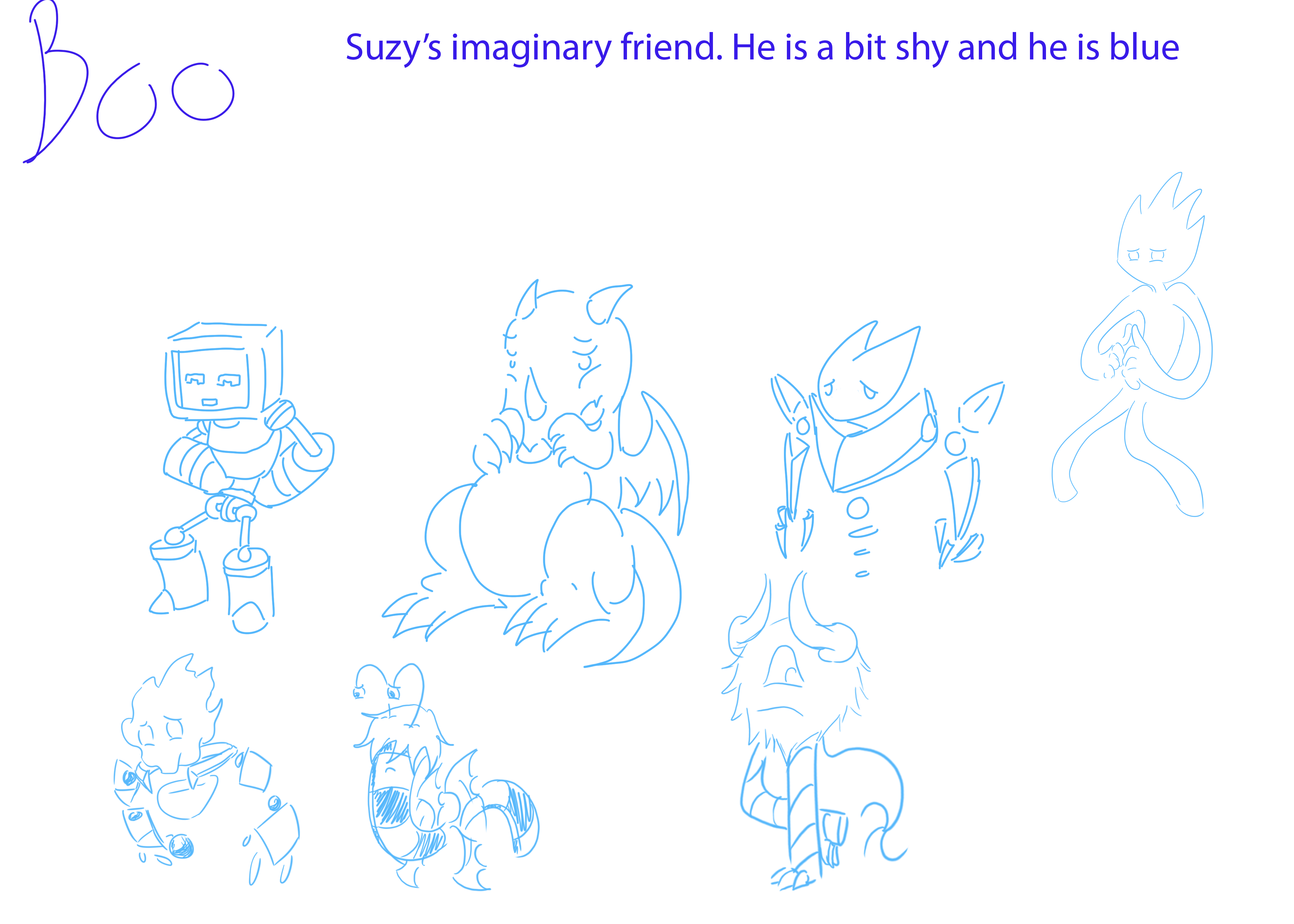 Homework: Boo Sketches by Deterex525 on DeviantArt