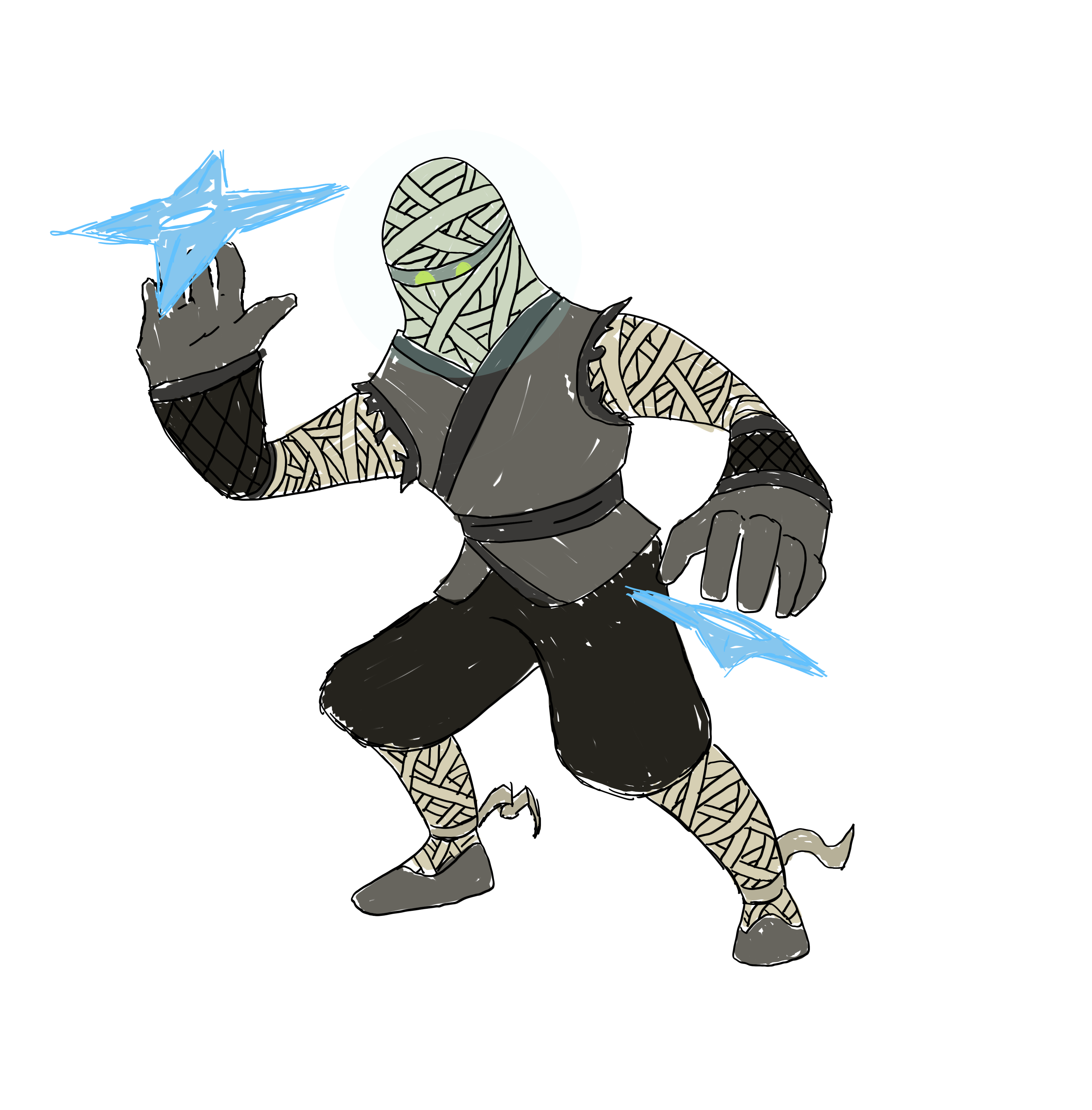Super Powerd Space Mummy Ninja Man Doodle by Deterex525 on DeviantArt