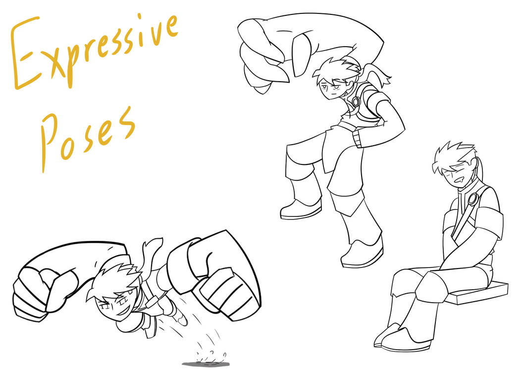 Homework: Expression and Poses by Deterex525 on DeviantArt