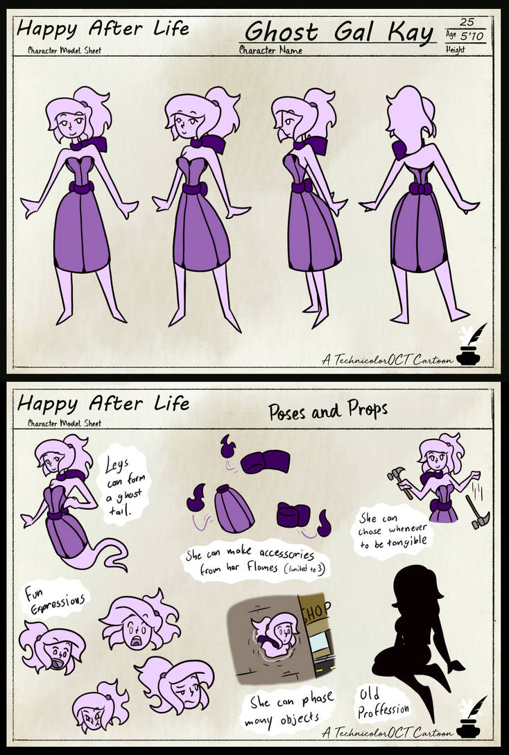 Ghost Gal Kay Reference Sheet by Deterex525 on DeviantArt