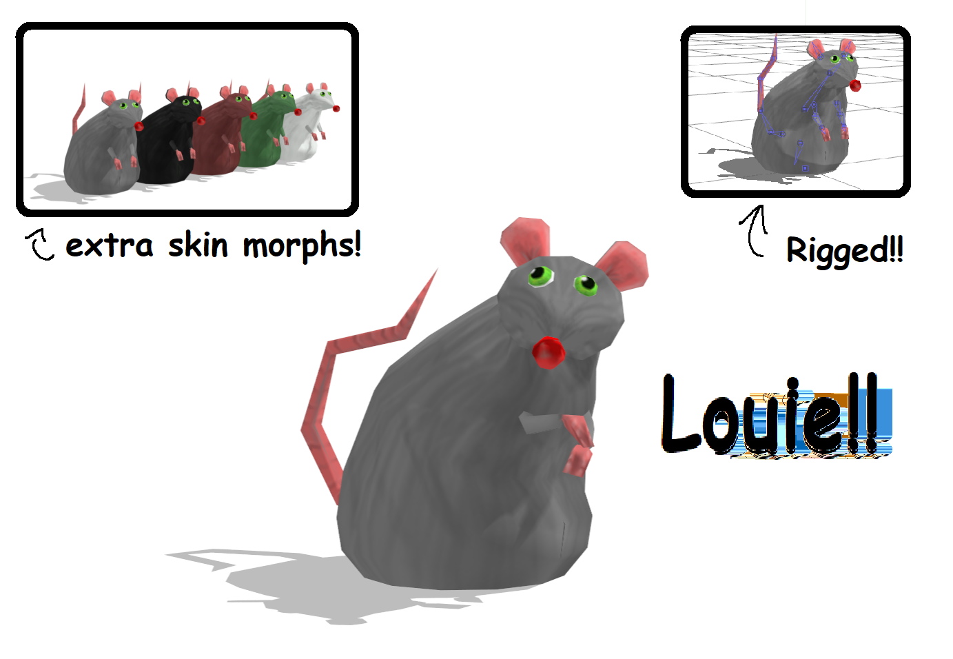 Louie(mmd port) by Ghoulbeanz on DeviantArt