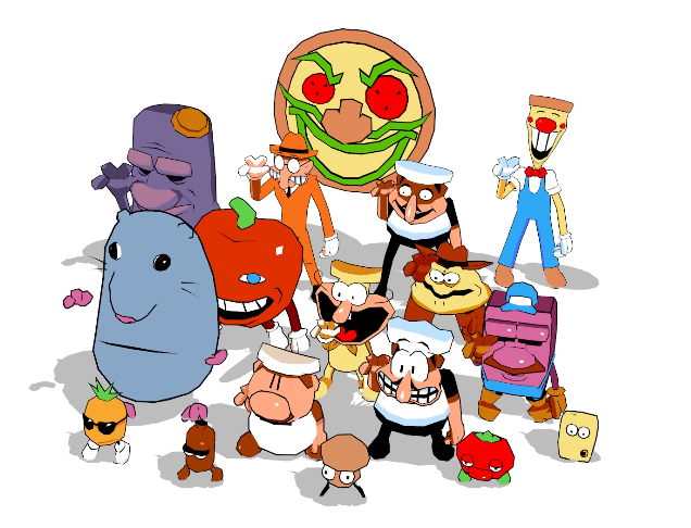 Low Poly Pizza Tower model pack! (mmd) by Ghoulbeanz on DeviantArt