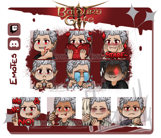 BG3 Astarion Emoji by MadokaMG on DeviantArt