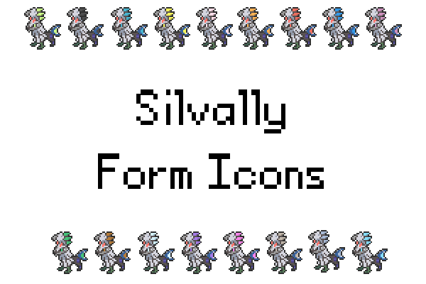 Silvally Form Icon Pack (Sprite Edits) by MapleBranchWing on DeviantArt