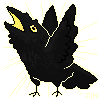 Super serious crow pixel by zincuddlefish on DeviantArt