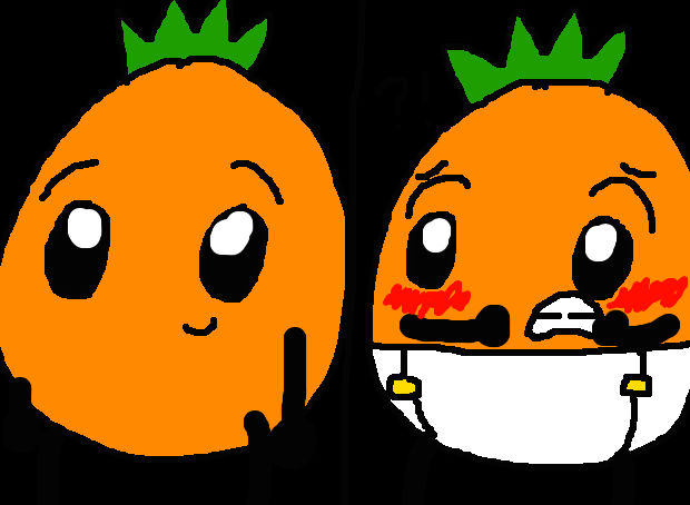 Carrot egg in a diaper by ImTheFemaleYoshi on DeviantArt