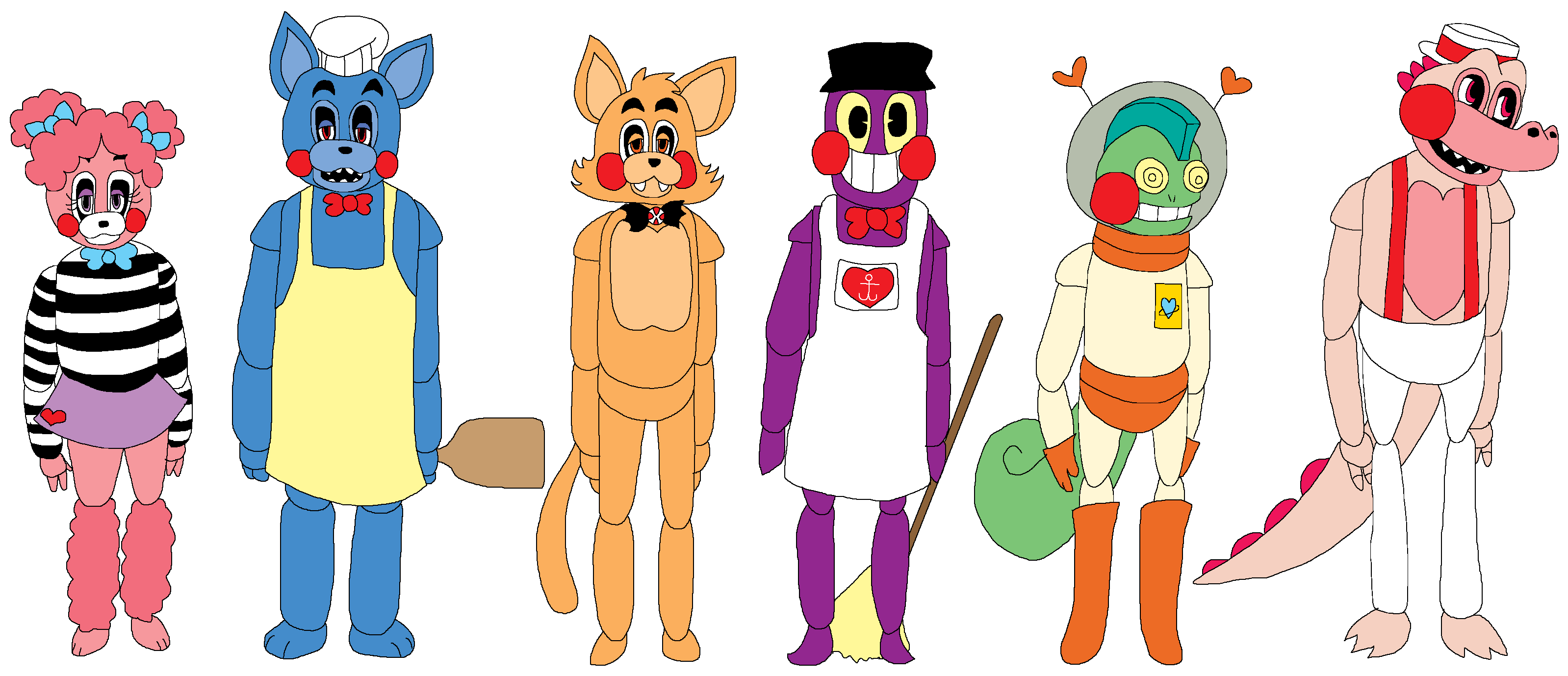 Toy FNAF OC's by carlyquinn on DeviantArt