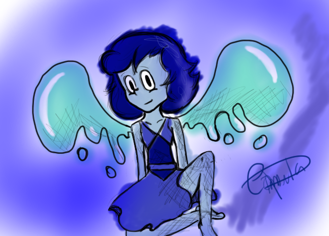 Lapis Lazuli,Steven Universe.Fan art by Camiladraw on DeviantArt
