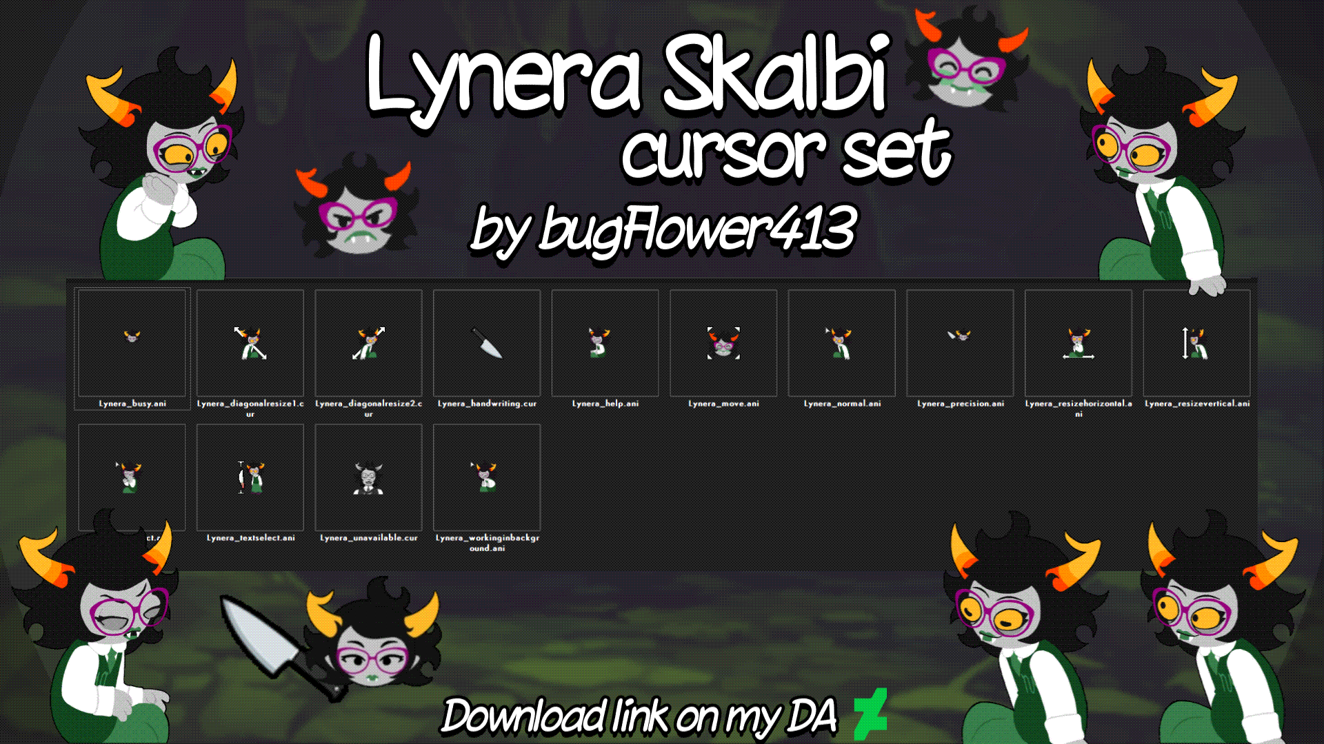 Lynera Skalbi cursor set by BUGFlower413 on DeviantArt